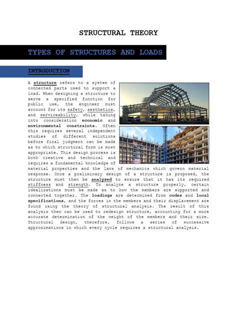 Structural Theory Chapter 1 Pdf Beam Structure Truss