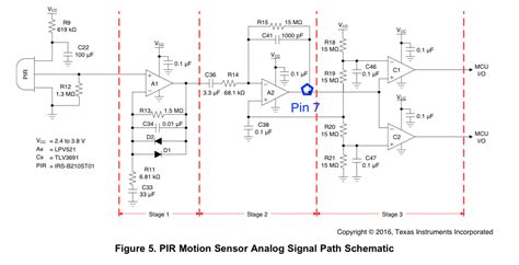 TLV PIR Motion Detection Refence Design Application Problem