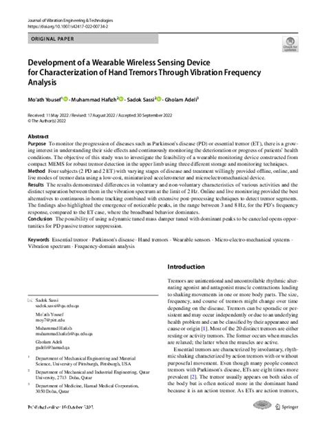 Pdf Development Of A Wearable Wireless Sensing Device For