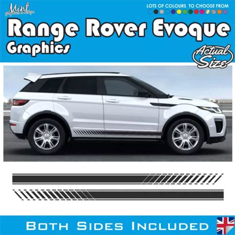 Range Rover Evoque Side Stripes 4x4 Decals Stickers Graphics No Pandp 006