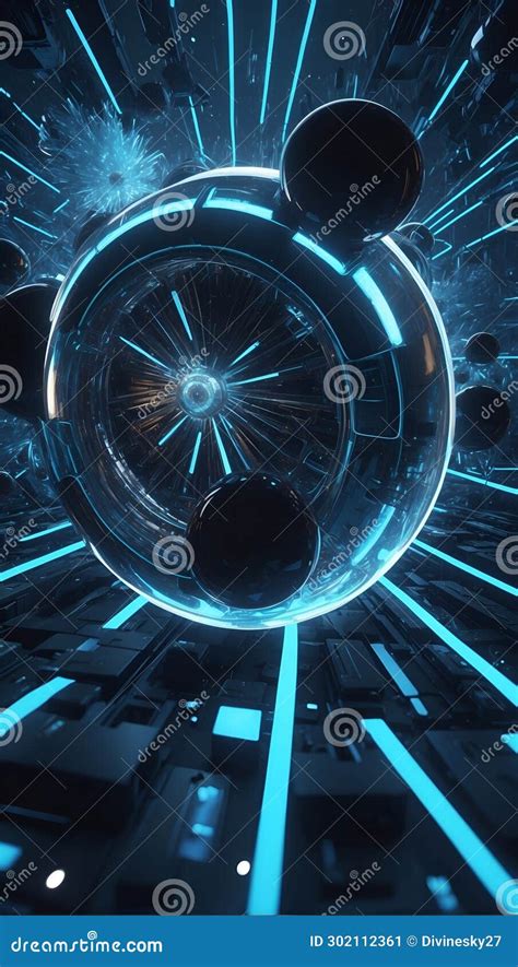 Quantum Fusion Ai Enhanced Qubit Explorations Ai Generate Stock Illustration Illustration Of