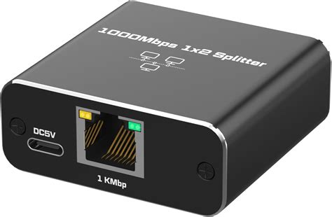 Ethernet Splitter 1000mbs Female To Female Network Adapter Rj45 Lan