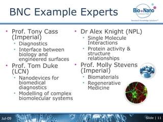 BNC General Overview Ppt PPT Biotech And Biomedical Industry Industries