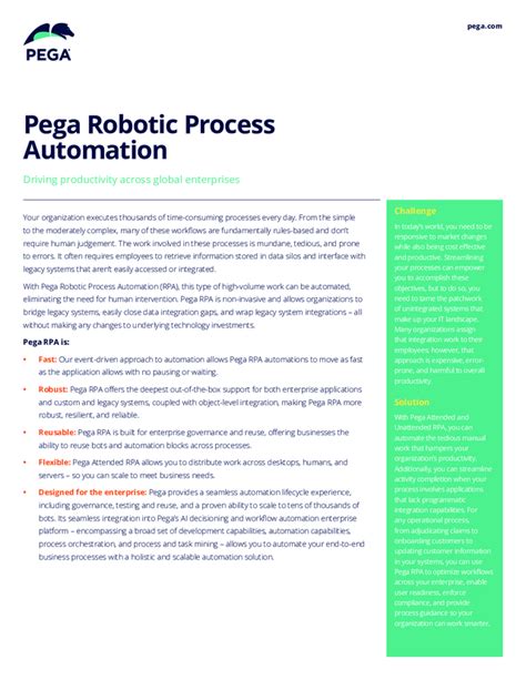 The Power Of Robotic Process Automation Rpa Pega