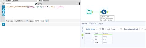 Solved I Want The Cell To Appear As Blank If Letters Are Alteryx Community