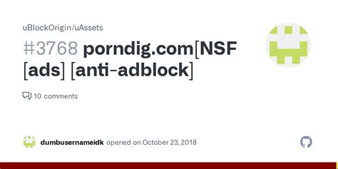 Nsfw Ads Anti Adblock · Issue 3768 · Ublockorigin