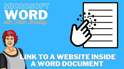 Create External Links In Msword Connect A Document To The Web With A Hyperlink Youtube