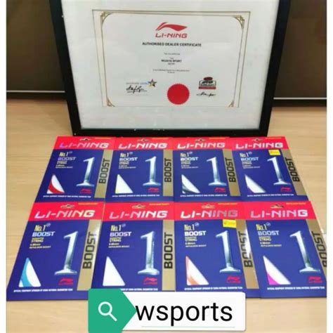 Original Li Ning No 1 Boost No1 Badminton Lining Strings Shopee Singapore