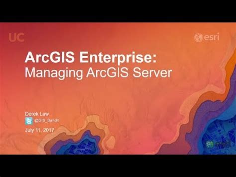 ArcGIS Enterprise Managing ArcGIS Server YouTube