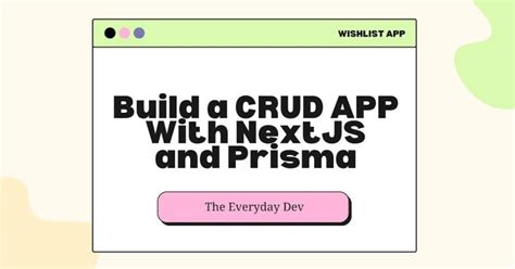 Nnamdi Umeh On Linkedin How To Build A Crud App With Nextjs And Prisma