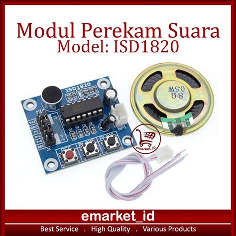 Jual Modul Perekam Suara Isd1820 Sound Recorder Playback Es Krim Voice Module Arduino Stand