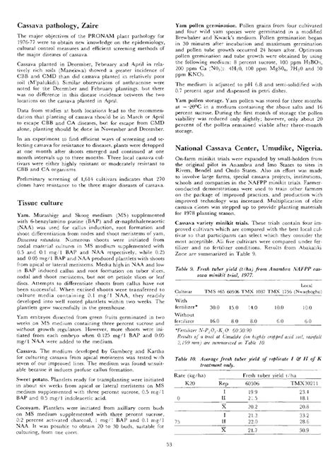 Cassava Reports