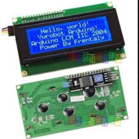 jual lcd 2004 20x4 i2c blue biru display lcd 2004 i2c for arduino