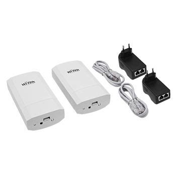 WI TEK Wireless IP Bridge Transceiver 900Mbps 5 8GHz 3Km Range Adjustable Power MIMO