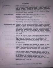 Collisions Lab Pdf Course Hero