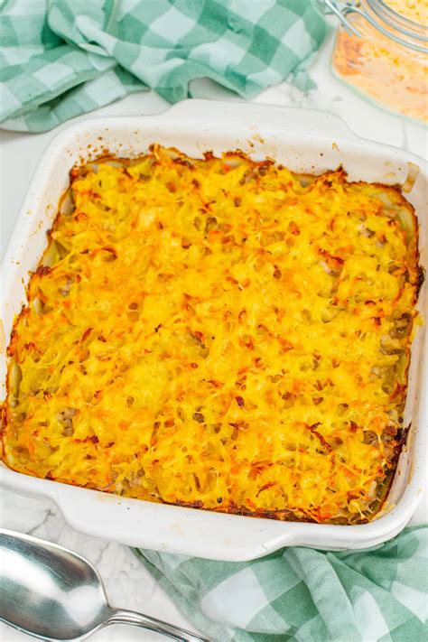 Cheesy Meat Potato Casserole For One Just My Plate