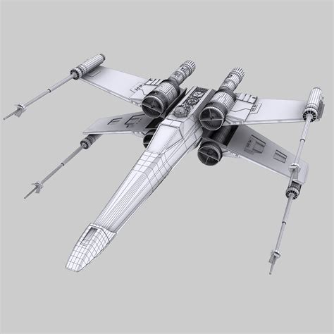 Star Wars X Wing 3d Model 49 Max Obj Unknown Fbx Dae Free3d