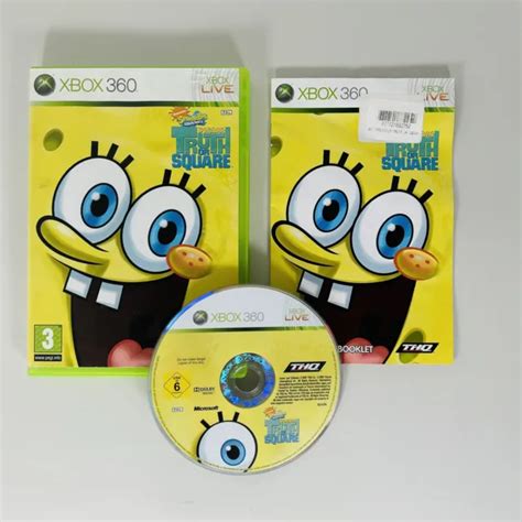 Spongebob Truth Or Square Xbox 360 Video Game Complete With Manual Pal