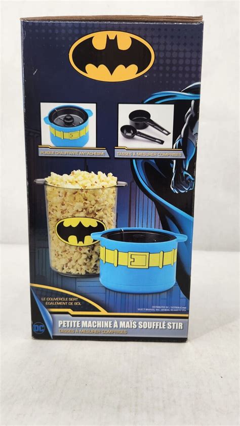 Nib Dc Comics Batman Mini Stir Popcorn Maker Popper Ebay