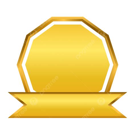 Gambar Perbatasan Vektor Label Pita Emas Mengkilap Gambar Hd Pita