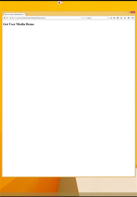 Getusermedia How To Hide Firefox Camera Icon Overlay In Windows