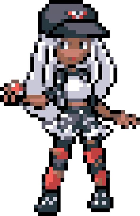 Pokemon Trainer Sprites Zwart Wit 2