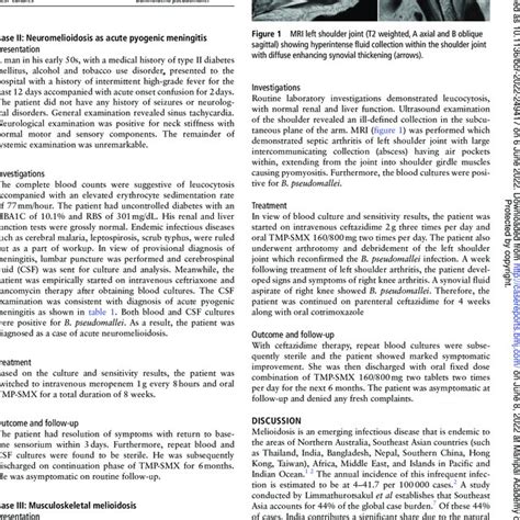 Cerebrospinal Fluid Csf Analysis Results Of The Patient Download Scientific Diagram