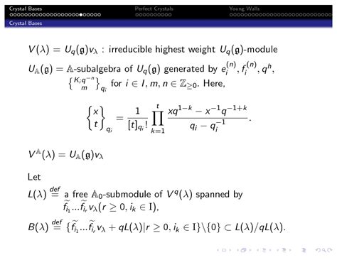 Perfect Crystals For Quantum Affine Algebras And Combinatorics Of Young Walls