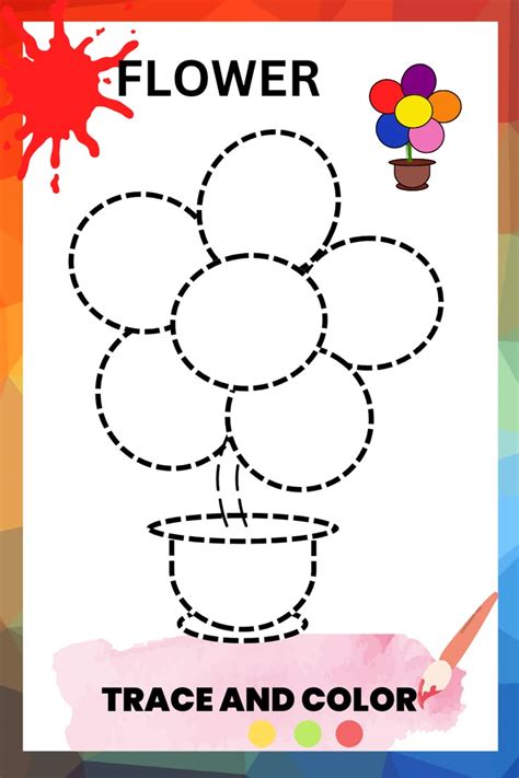 Trace And Color Worksheets For Preschoolers