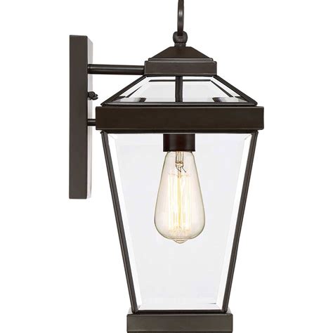 Quoizel Ravine Medium Ip44 Wall Lantern In Western Bronze Dusk Lights