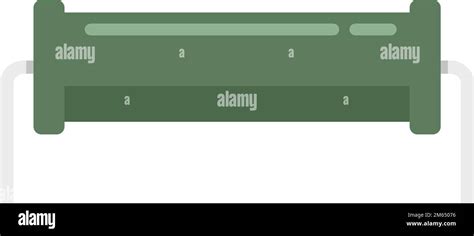 Capacitor Resistor Icon Flat Vector Electric Circuit Capacitor Component Isolated Stock Vector