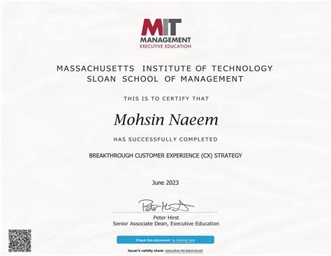 Editable Certificate From Mit University Template Version3 Mr Verify