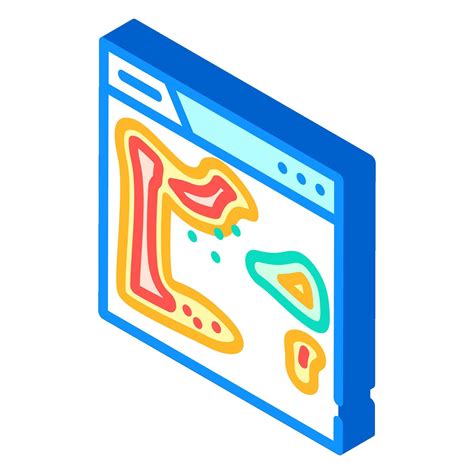heatmap ux ui design isometric icon vector illustration 41500616 vector