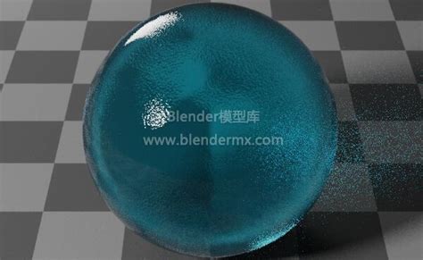 Blender蓝色水体材质球纹理贴图下载 Blender模型库