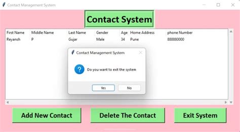 Contact Management System Project In Python Copyassignment