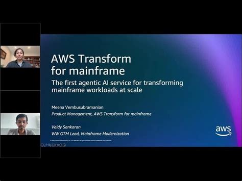 Free Video Introducing Aws Transform Accelerate Mainframe Modernization With Agentic Ai From