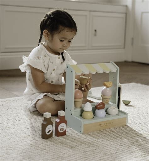 Дървен Магазин за Сладолед Играчки за деца Partyboutique Bg