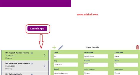 Launch Function In Power Apps Sql Bi Tutorials Launch Function In Power Apps Sql Bi Tutorials