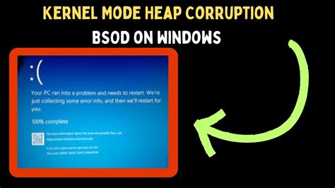 How To Fix Kernel Mode Heap Corruption Bsod On Windows 11 Youtube
