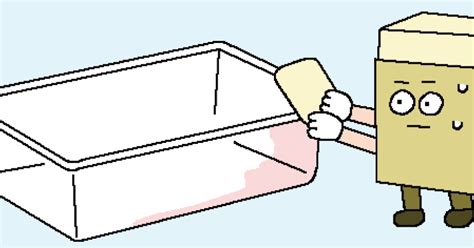 리빙포인트 색 바랜 플라스틱 용기엔 버터