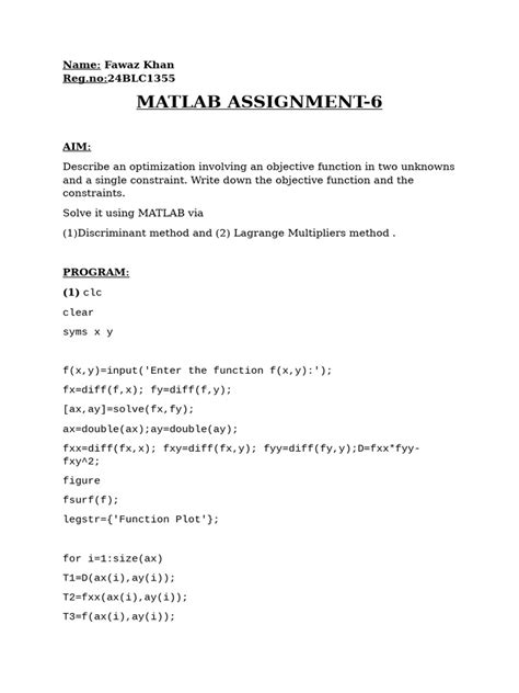 Matlab 6 Pdf Mathematics Of Computing Mathematical Relations
