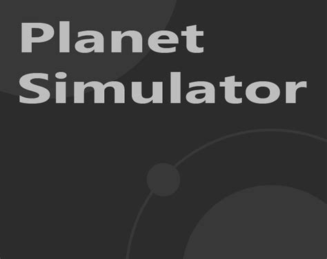 Planet Simulator By Maxim Maeder