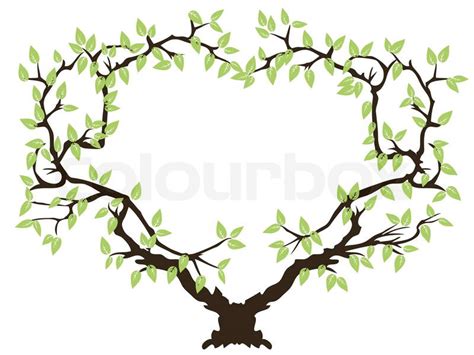 Green Tree Frame Stock Vector Colourbox