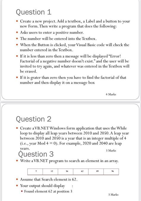 Solved Question 1 • Create A New Project Add A Textbox A