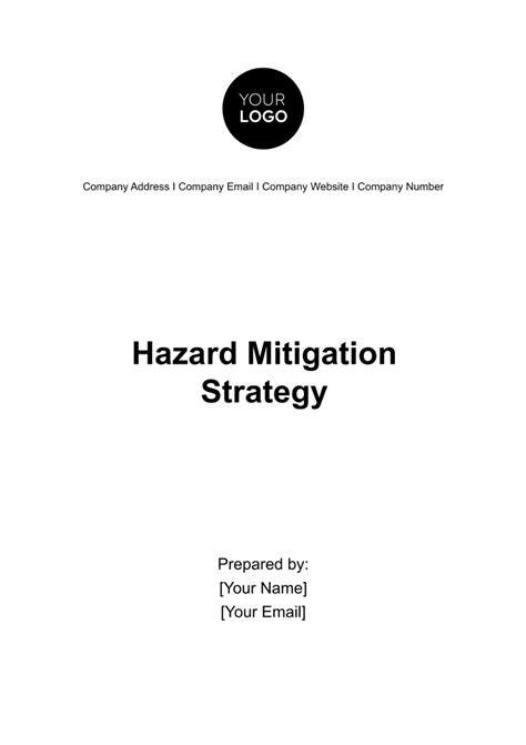 Free Mitigation Templates To Edit Online