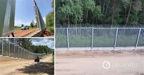 Польща добудувала 5 метровий паркан на кордоні з Білоруссю відео та останні новини Oboz Ua