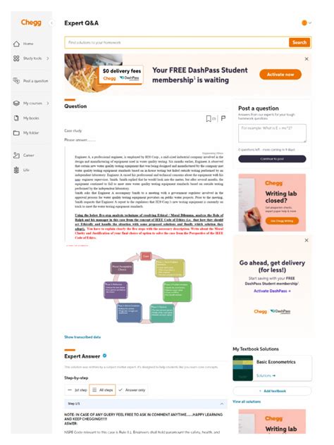 Screencapture Chegg Homework Help Questions And Answers Engineering Pdf