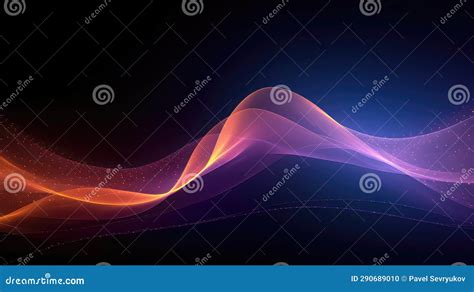 Technology Abstract Particle Waveform Stock Illustration Illustration Of Backdrop Science