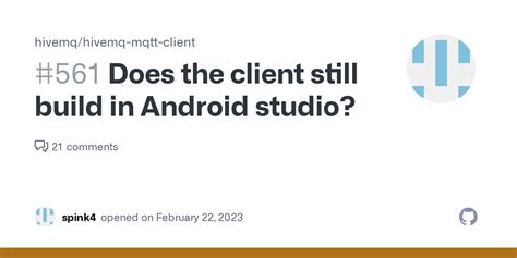 Does The Client Still Build In Android Studio Issue Hivemq Hivemq Mqtt Client GitHub