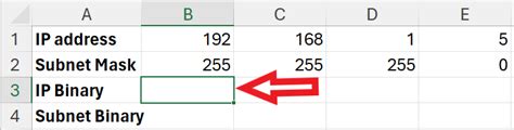 How To Convert IP And Subnet Mask From Decimal To Binary In Excel Cloud Build
